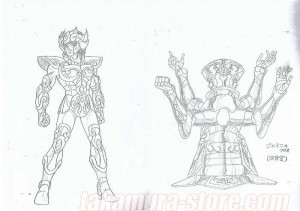 Saint Seiya Gold Knights Model Sheets