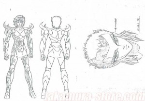 Saint Seiya Abel Model Sheet