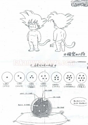 Dragon Ball model sheets