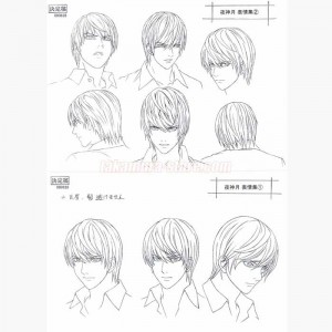 Death Note Personnages Model Sheets