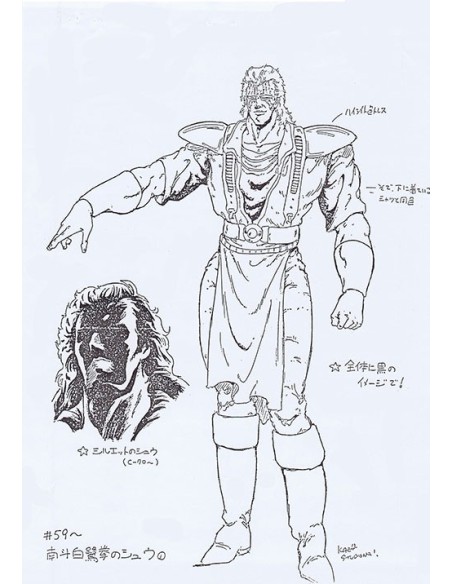 Ken Le Survivant Model Sheets